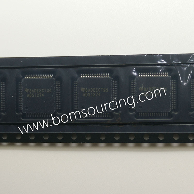 24 Bit Analog To Digital Converter IC Electronic Components 4 Input 1 Sigma Delta 64 HTQFP ...