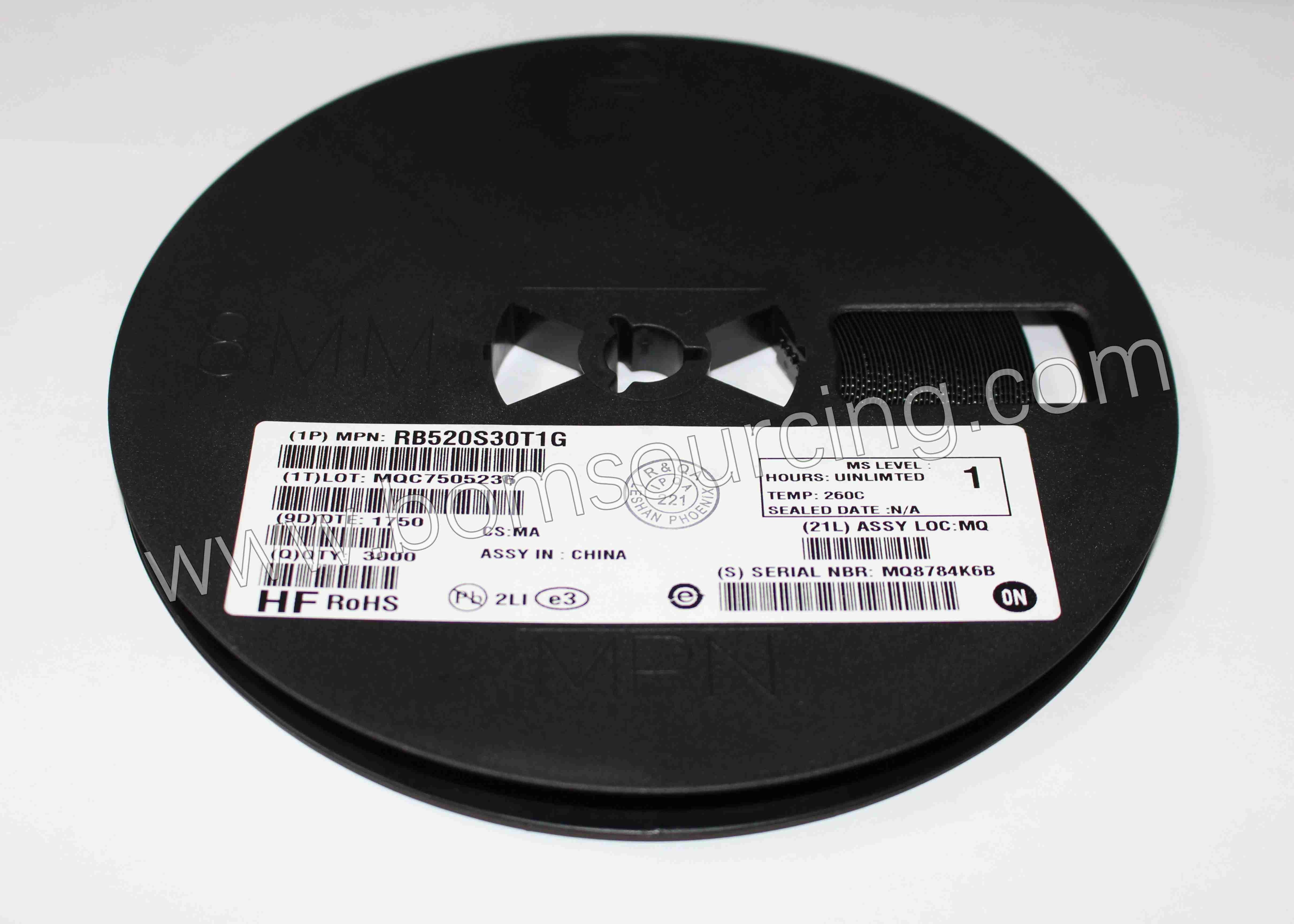 Surface Mount SOD-523 Integrated Circuit IC Chip RB520S30T1G Diode Schottky 30V 200mA DC