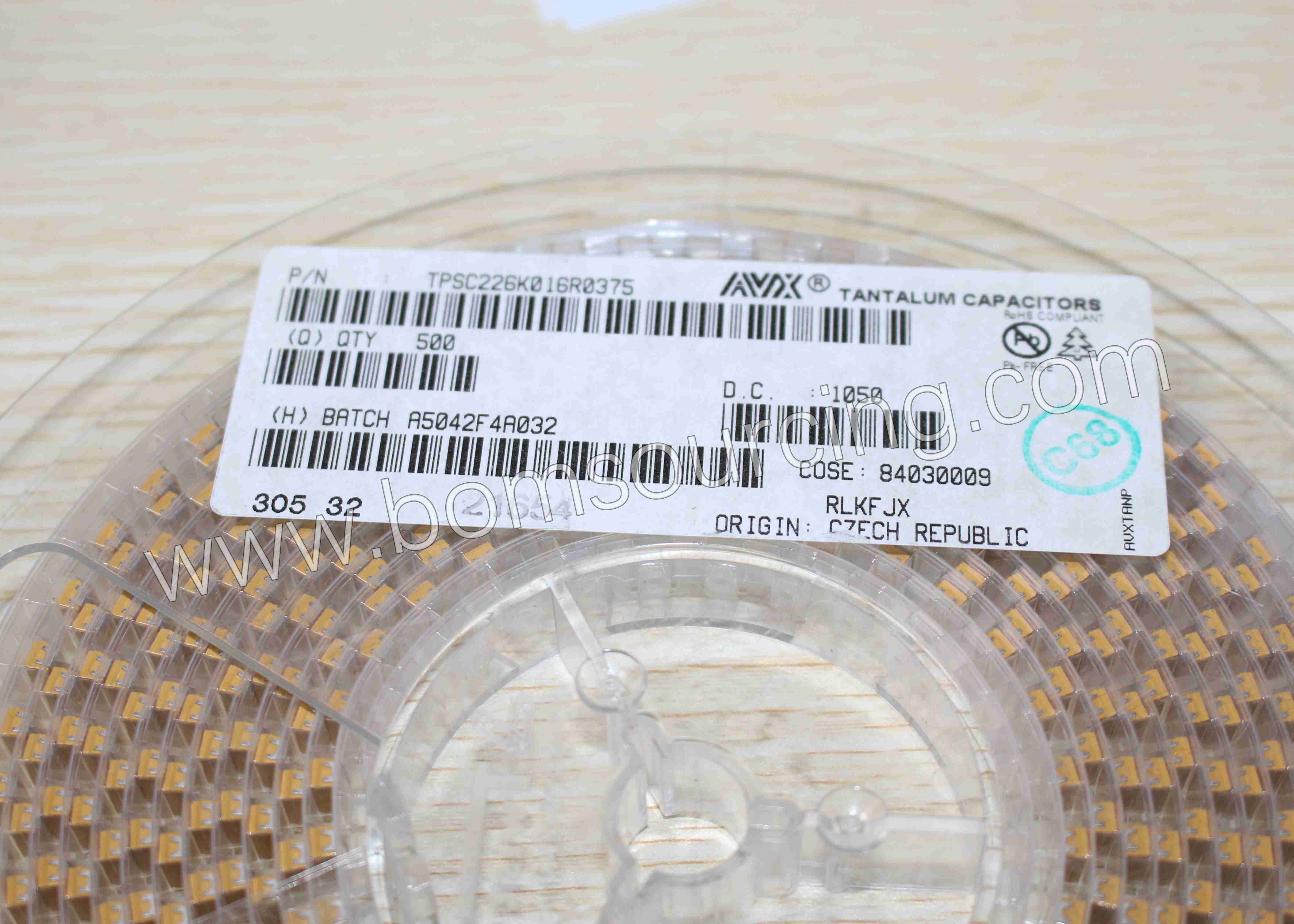 375mOhm Integrated Circuit IC Chip TPSC226K016R0375 22µF Molded ...